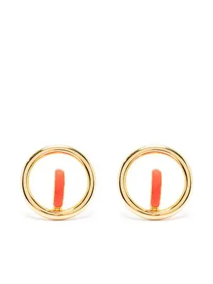 Charlotte Chesnais Saturn Blow Hoop Earrings - Gold