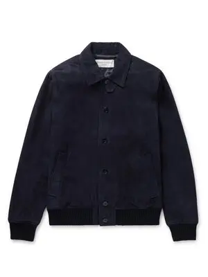Officine Générale Valentin Suede Bomber Jacket
