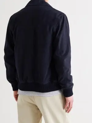 Officine Générale Valentin Suede Bomber Jacket