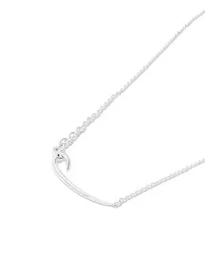 SHAUN LEANE Hook Detail Necklace In Sterling