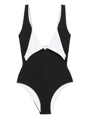 FISICO Bow-detail One-piece Swimsuit - Black