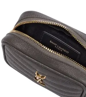 Saint Laurent Lou Micro Leather Crossbody Bag