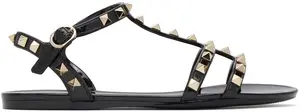 Valentino Garavani Valentino Garavani Black Valentino Garavani Rockstud Jelly Sandals - 0no Black