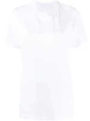 Wardrobe.NYC Round Neck Cotton T-shirt - White