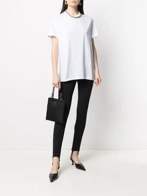 Wardrobe.NYC Round Neck Cotton T-shirt - White