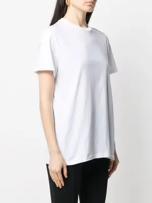 Wardrobe.NYC Round Neck Cotton T-shirt - White