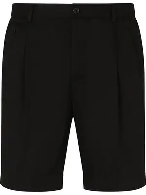 Dolce & Gabbana Straight-leg Bermuda Shorts - Black