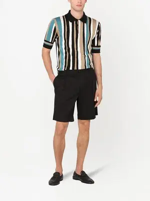 Dolce & Gabbana Straight-leg Bermuda Shorts - Black