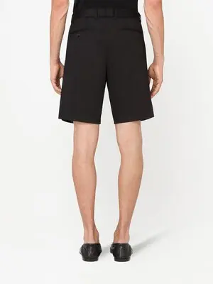 Dolce & Gabbana Straight-leg Bermuda Shorts - Black