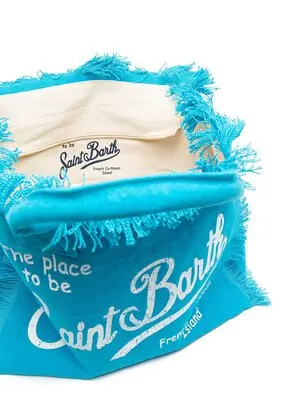 MC2 SAINT BARTH Logo Print Beach Bag