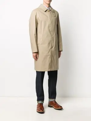 Mackintosh Manchester Single-breasted Car Coat - Neutrals