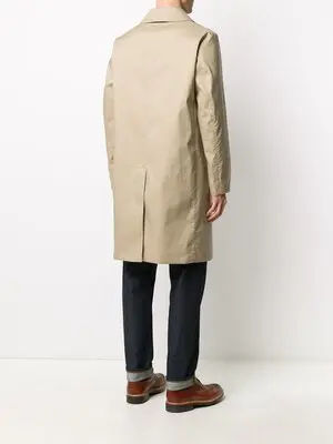 Mackintosh Manchester Single-breasted Car Coat - Neutrals