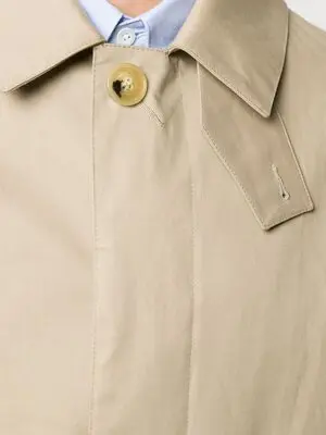 Mackintosh Manchester Single-breasted Car Coat - Neutrals