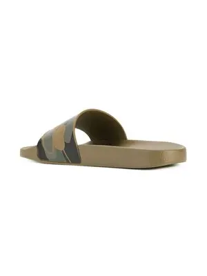 Valentino Garavani Camouflage Slides - Green