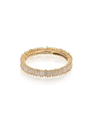 SUZANNE KALAN 18kt Fireworks Eternity Diamond Ring - Gold