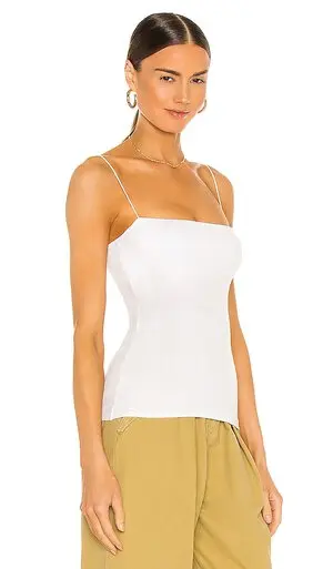 Enza Costa Essential Strappy Tank - White