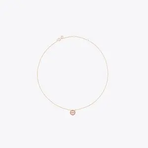 Tory Burch Icon Pavé Pendant Necklace Tory Gold/ruby
