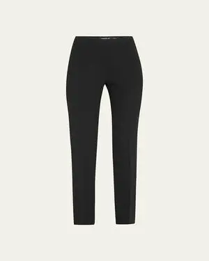 Lafayette 148 New York Bleecker Slim-leg Trousers - Black