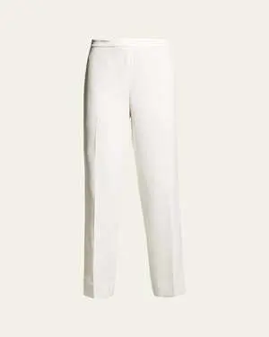 Lafayette 148 New York Bleecker Slim-leg Trousers - Cloud