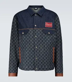 Gucci Eco-washed Organic Gg Denim Jacket