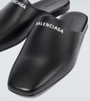 Balenciaga Cosy Leather Mules