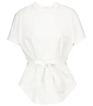 Alaïa Peplum Cotton T-shirt