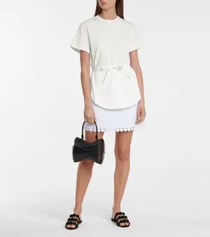 Alaïa Peplum Cotton T-shirt