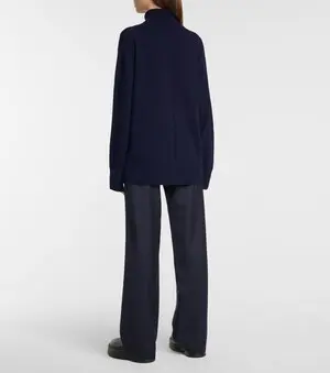 THE ROW Milina Turtleneck Sweater - Blue