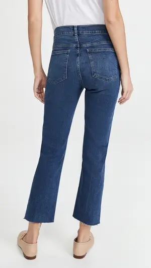 DL1961 Patti Straight Maternity Ankle Jeans - Seaborn Raw