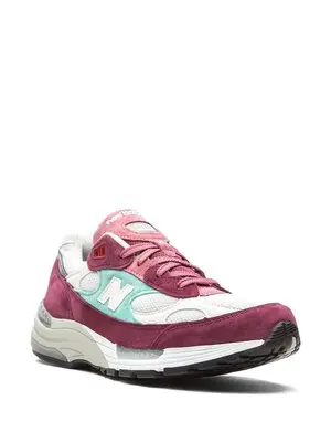 NEW BALANCE X Ronnie Fieg 992 "kithmas Burgundy" Sneakers