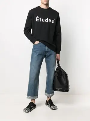 Études Studio Logo Print Organic Cotton Sweatshirt