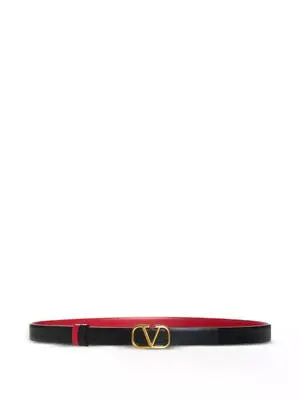 Valentino Garavani Vlogo Signature Reversible Belt - Black