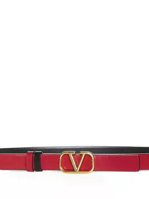 Valentino Garavani Vlogo Signature Reversible Belt - Black
