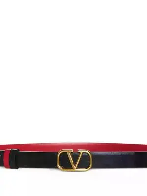 Valentino Garavani Vlogo Signature Reversible Belt - Black