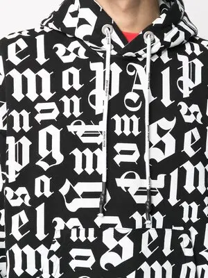 Palm Angels Broken Monogram Hoodie