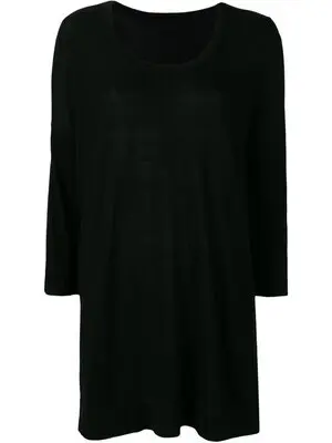SOTTOMETTIMI Longline Knitted Sweater - Black