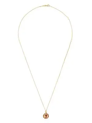 TRUE ROCKS Vegas 7 Poker Chip Pendant Necklace - Gold