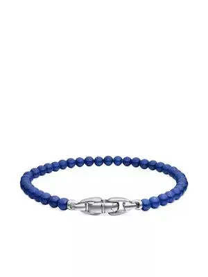 David Yurman Sterling Lapis Lazuli Bead Bracelet