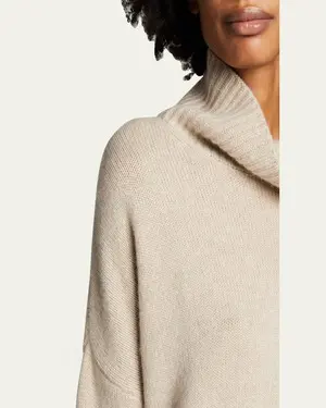 LISA YANG Heidi Cashmere Turtleneck Sweater - Sand