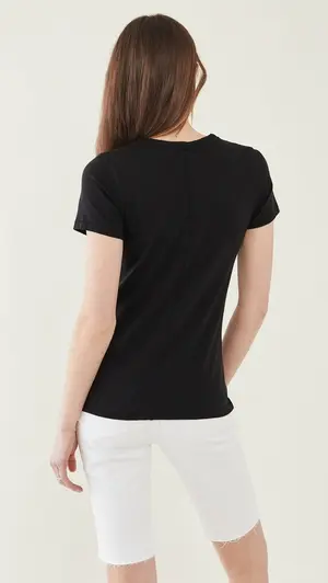 Rag & Bone The Vee Tee - Black