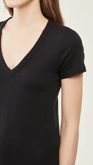 Rag & Bone The Vee Tee - Black