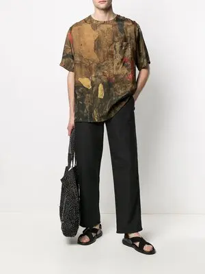 UMA WANG Abstract-print T-shirt