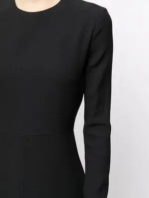 Giambattista Valli Round Neck Long-sleeved Midi Dress