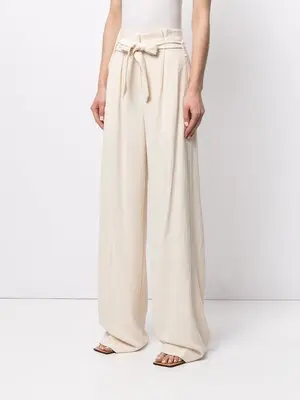 Simkhai Emiko Textured Wide-leg Trousers