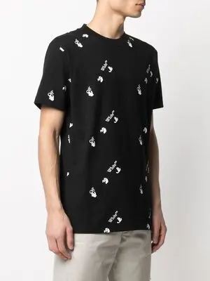 Off-White All-over Logo-print T-hirt