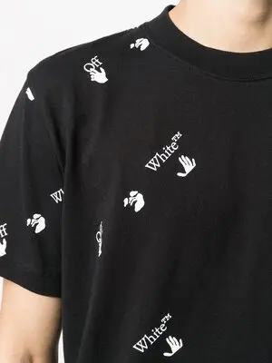 Off-White All-over Logo-print T-hirt