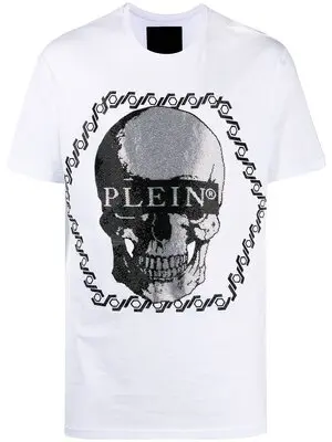 Philipp Plein Crystal-skull Crew Neck T-shirt