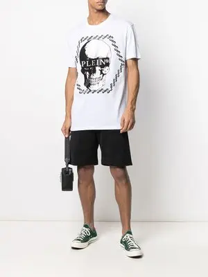 Philipp Plein Crystal-skull Crew Neck T-shirt