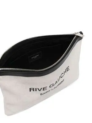 Saint Laurent Logo-print Clutch