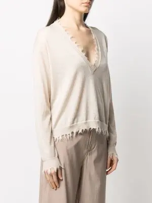 UMA WANG Cashmere V-neck Jumper